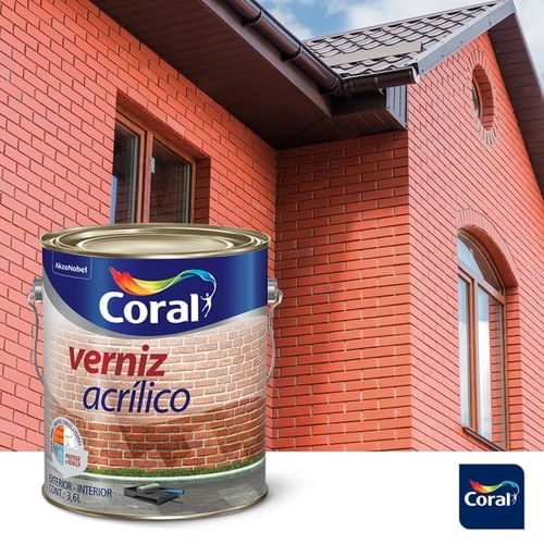 Verniz Acrílico Incolor 3,6L - Coral