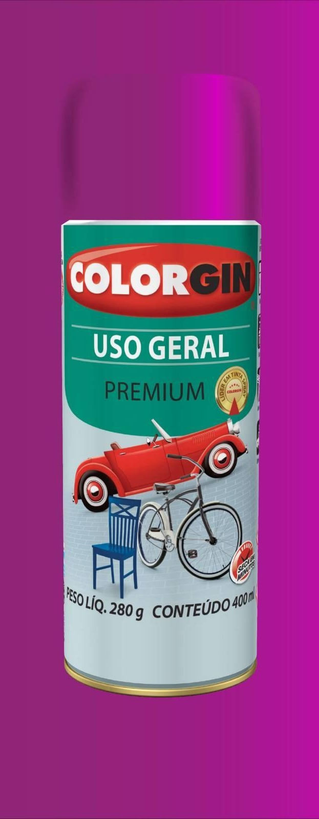Spray Roxo Dakar Uso Geral - 400ML - Colorgin