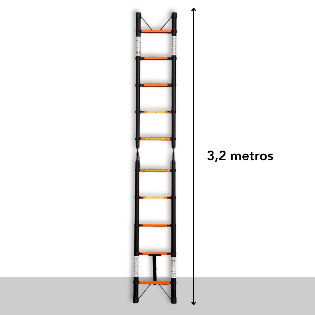 Escada Telescopica 10 Degraus Retratil Btech